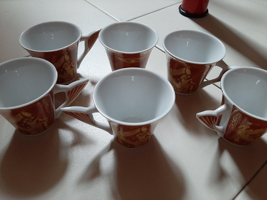 Egyptian Fathi Mahmoud Vintage Porcelain cups (6 pieces), Hobbies ...