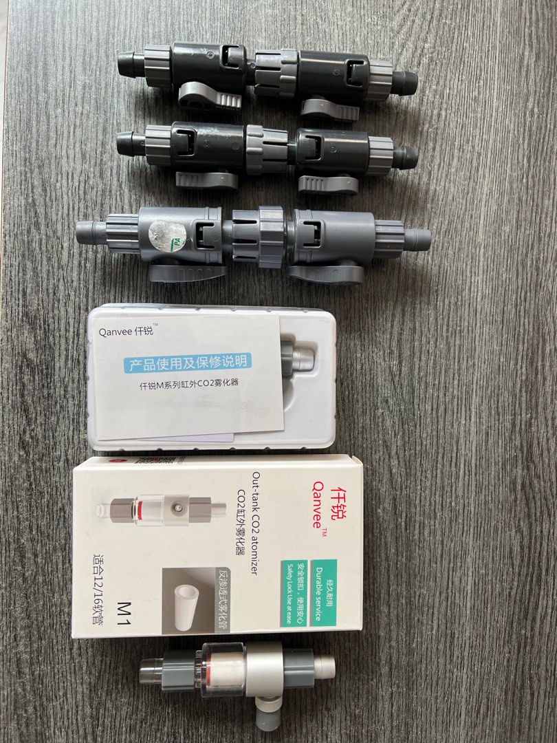 Eheim quick release tap valve Quanvee CO2 atomiser diffuser double tap ...