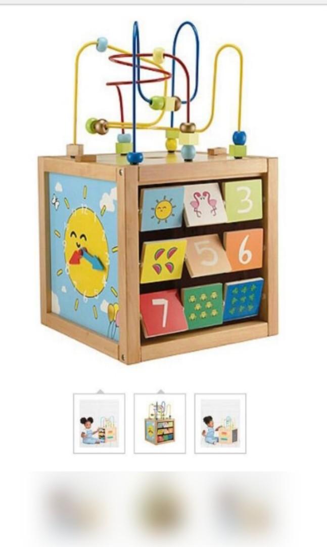 ELC wooden interactive cube, Babies & Kids, Infant Playtime on Carousell