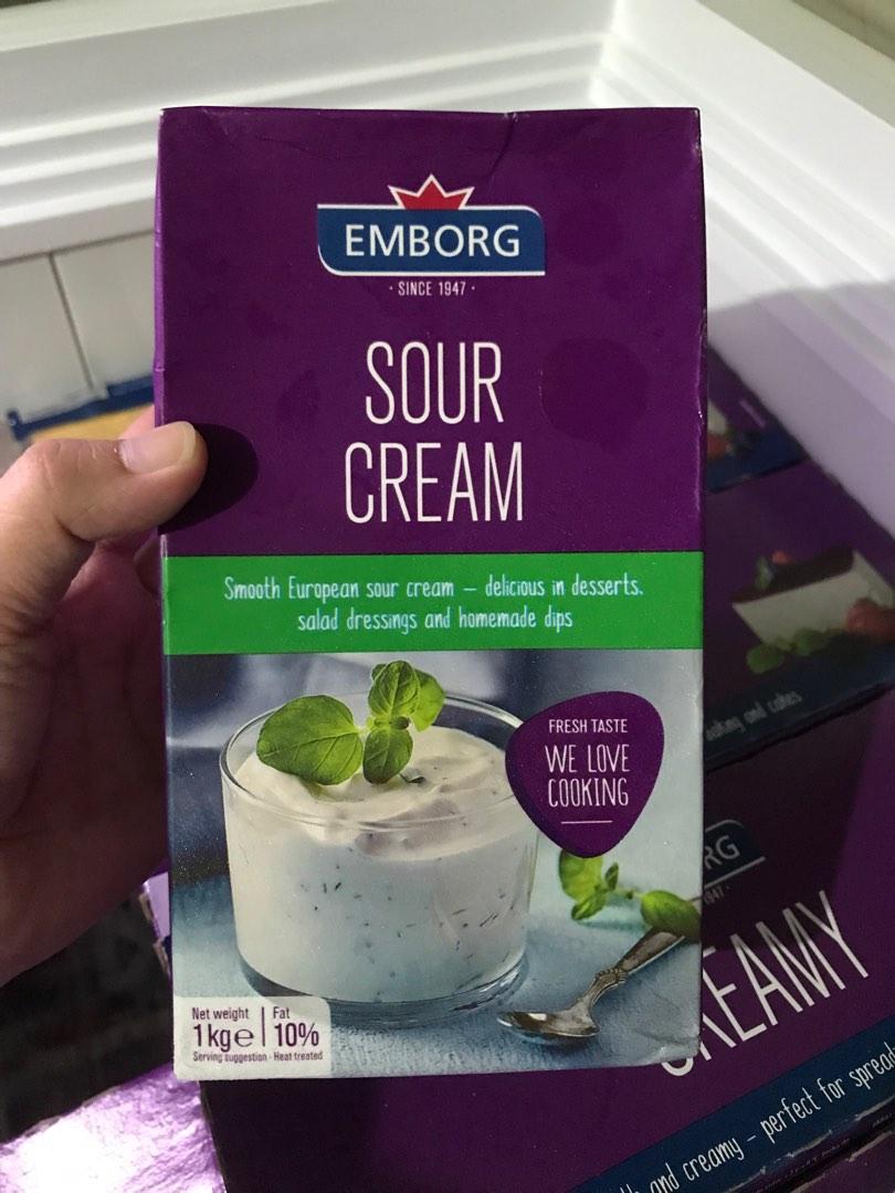 Emborg Sour Cream 1L, Food & Drinks, Packaged & Instant Food on Carousell