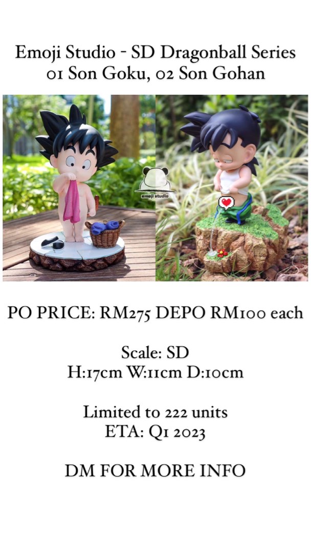 Emoji Studio - SD Dragonball Series 01 Son Goku, 02 Son Gohan, Hobbies ...