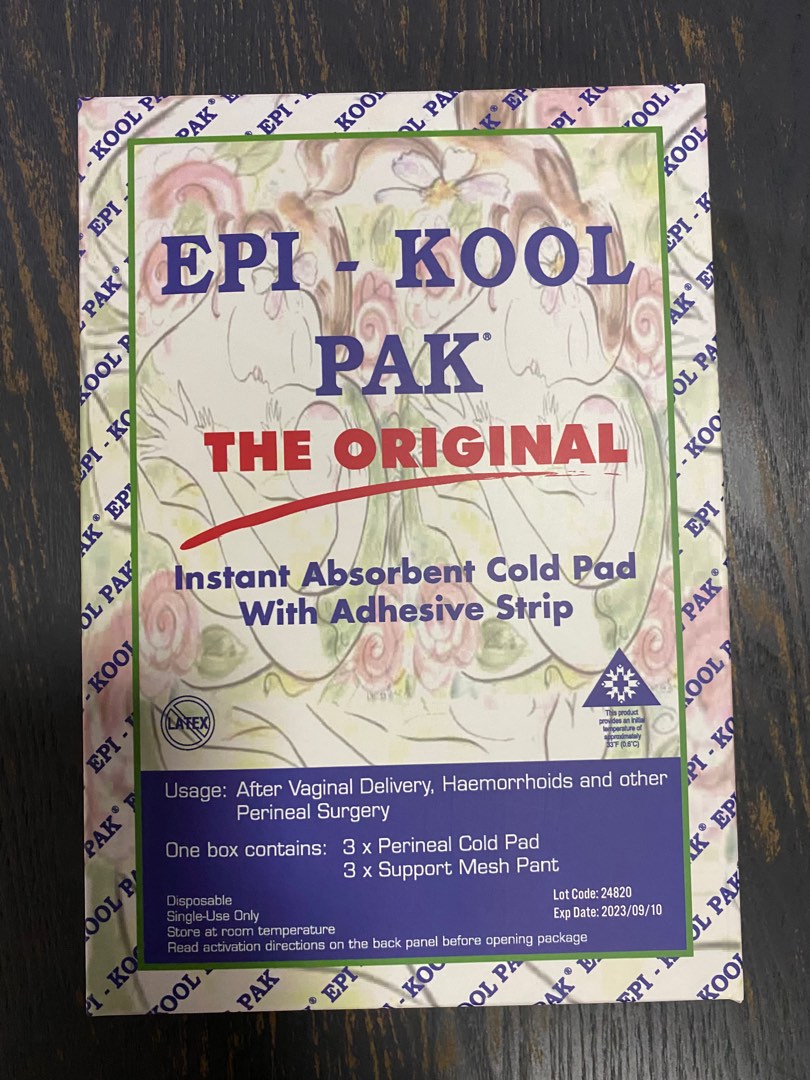 Epi Kool Pak (3 pads, 3 pants), Babies & Kids, Maternity Care on Carousell