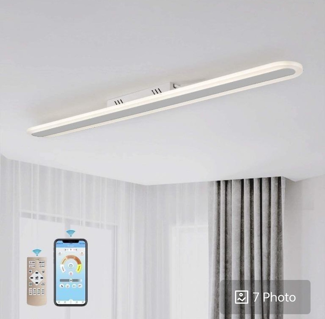 EYLM Ceiling Light 40W Modern LED Light Controlled by Mobile Phone App ...
