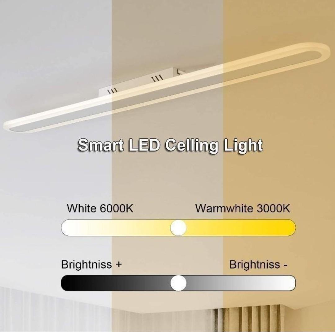 EYLM Ceiling Light 40W Modern LED Light Controlled by Mobile Phone App ...