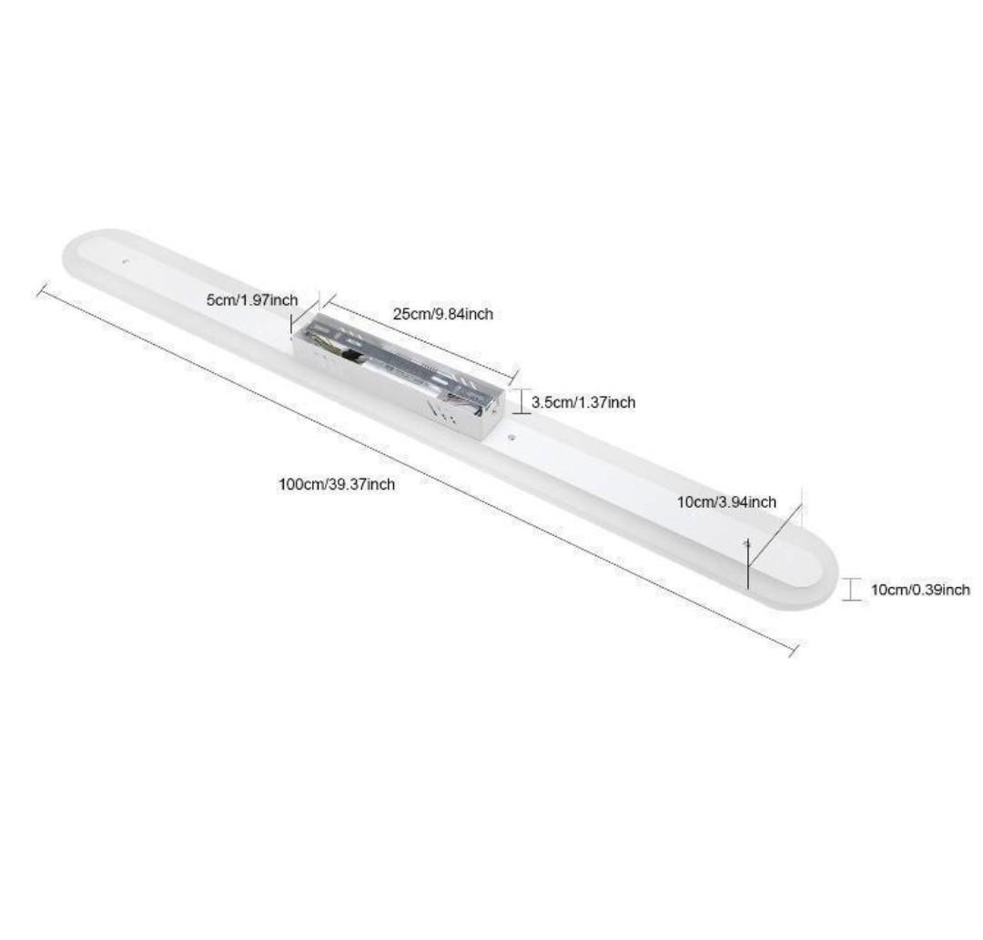 EYLM Ceiling Light 40W Modern LED Light Controlled by Mobile Phone App ...