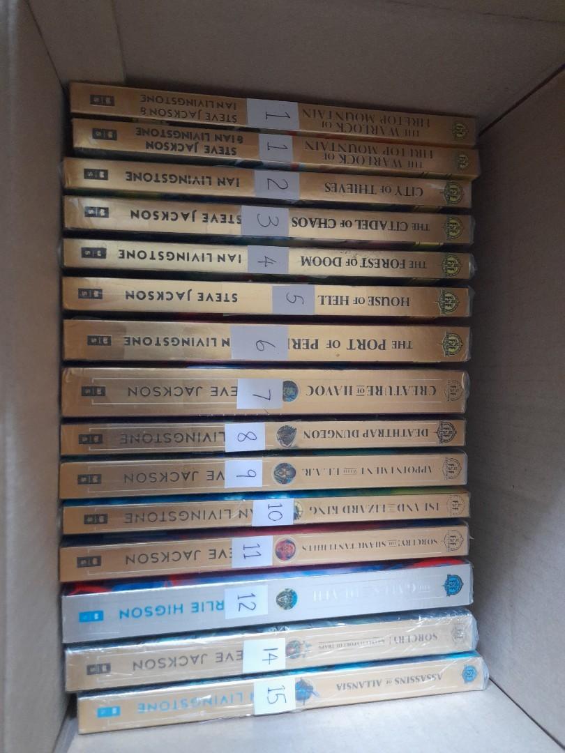 Fighting fantasy gamebooks Steve Jackson Ian Livingstone, Hobbies ...