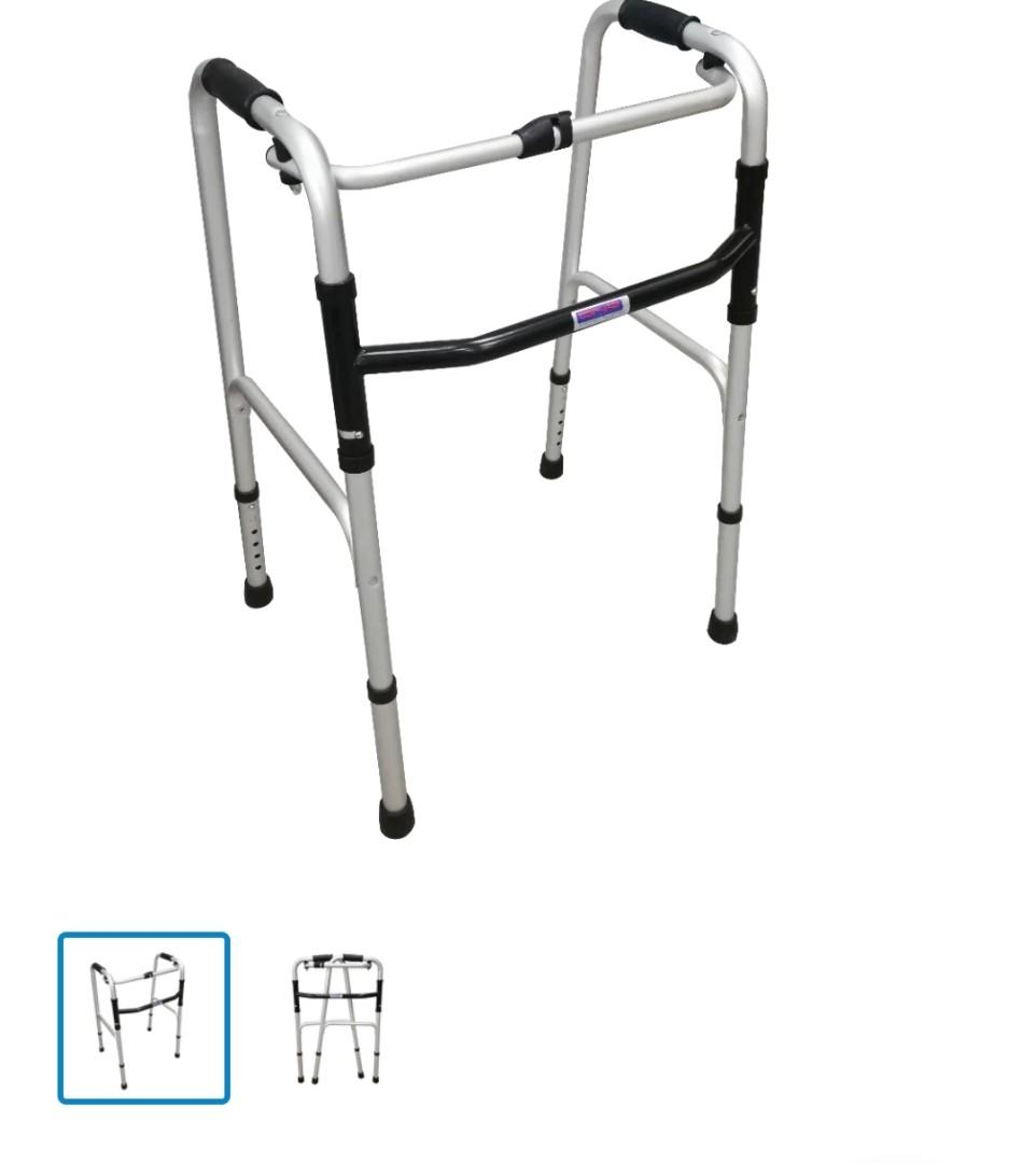 Foldable Walking Frame for Adults, Health & Nutrition, Assistive ...