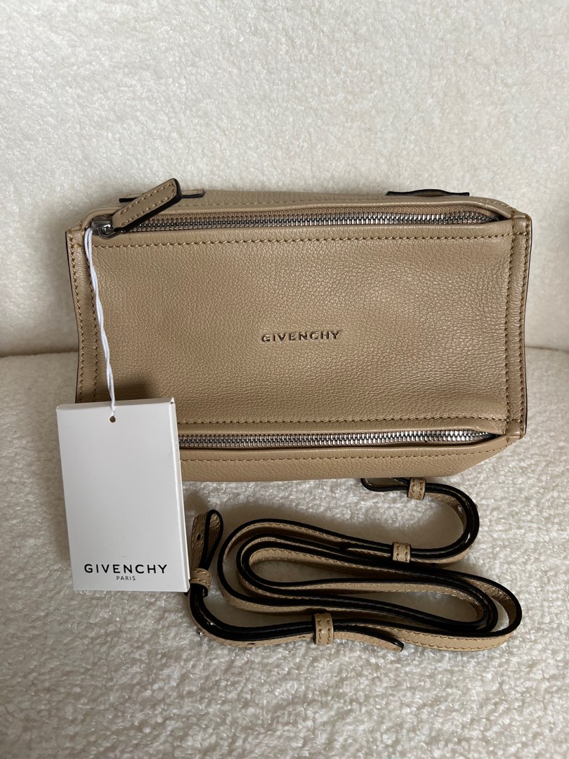 Givenchy Pandora Mini Beige, Luxury, Bags & Wallets on Carousell