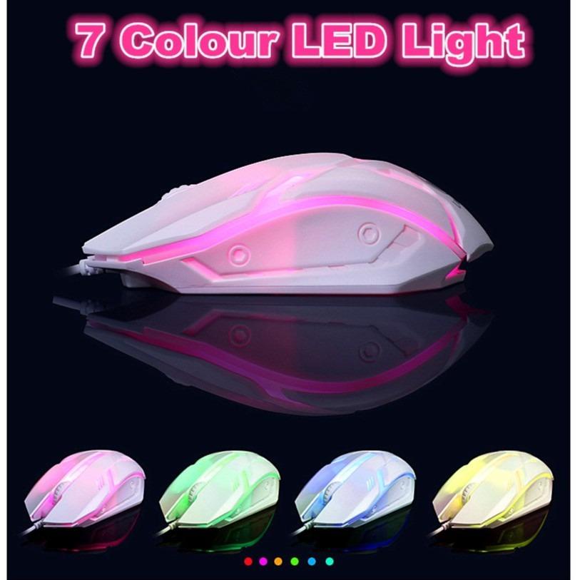 GTX300 LED Gaming Keyboard and Mouse Set Mechanical Keyboard with 7 ...