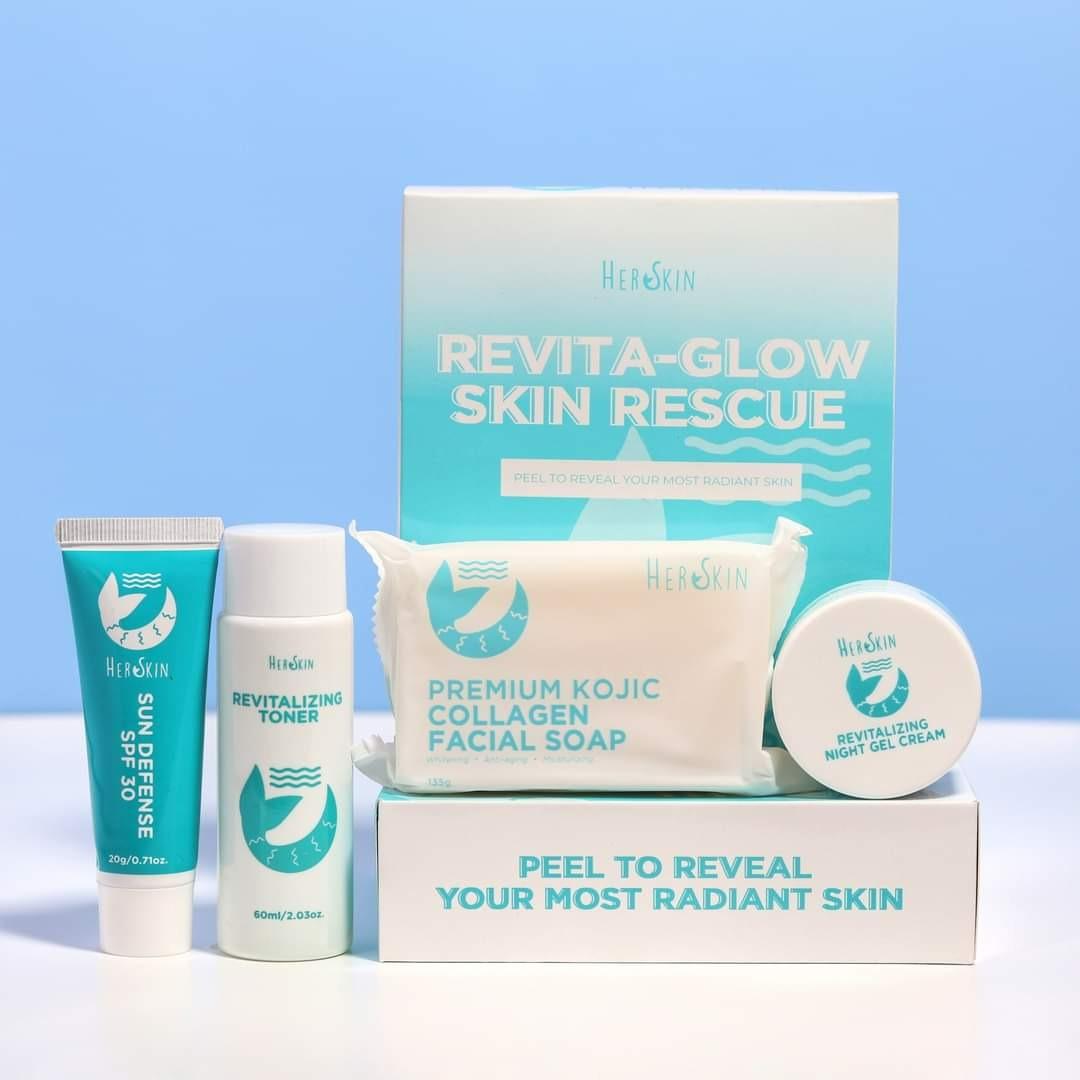 Her Skin Revita Glow Skin Rescue SET, Beauty & Personal Care, Face, Face Care on Carousell