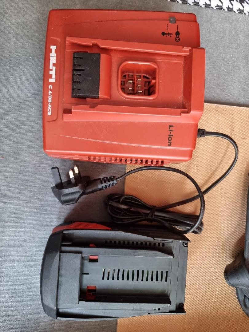 Hilti Battery Charger & 36V Li-ion Battery, Furniture & Home Living, Home Improvement ...