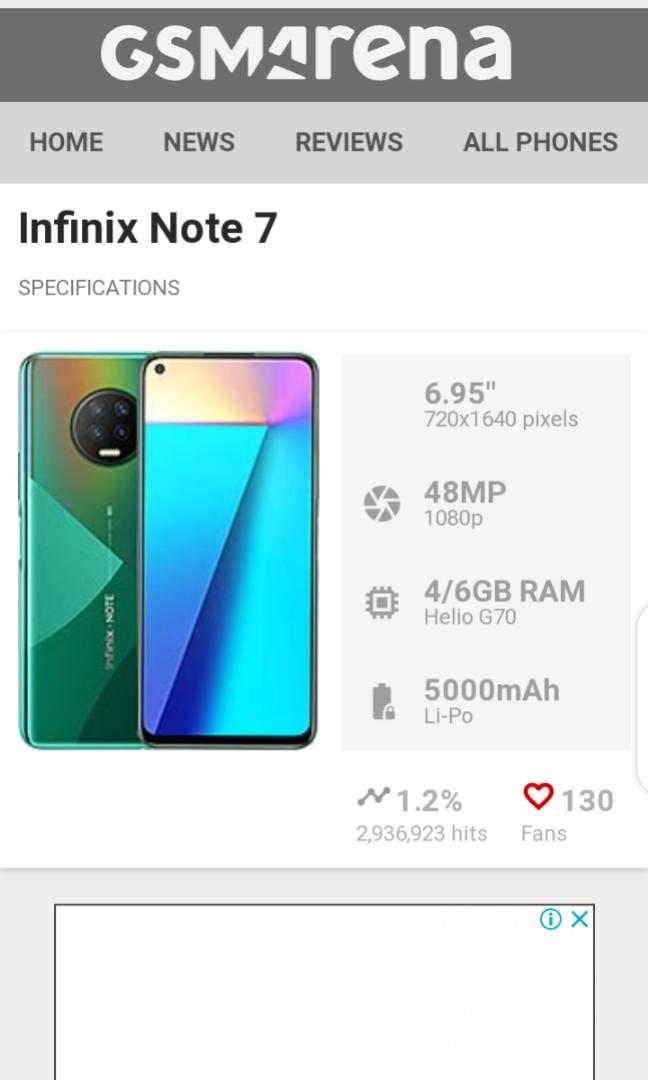 Infinix note 7 pro, Mobile Phones & Gadgets, Mobile Phones, Android ...