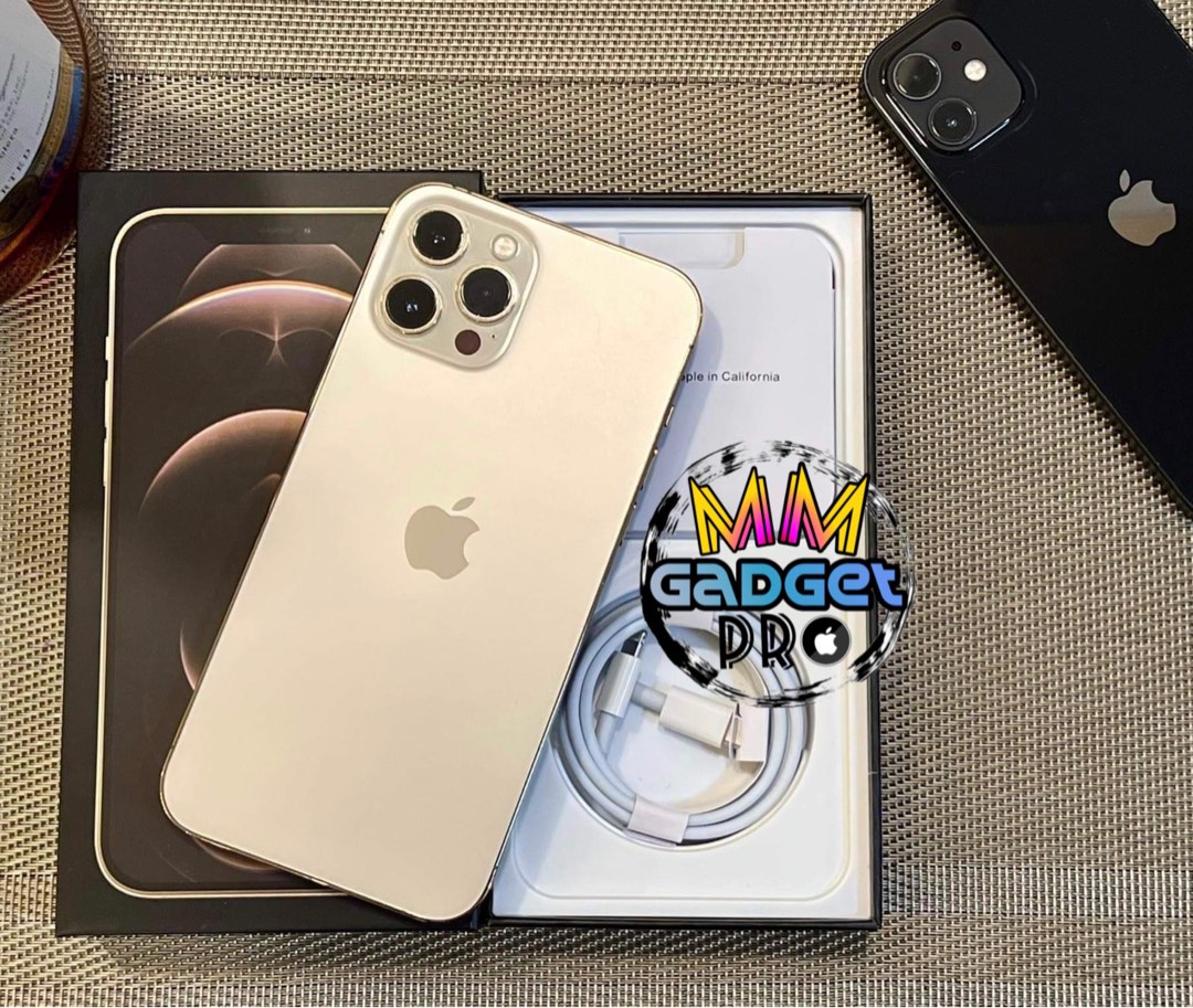 iPhone 12 Promax 256gb Gold DUAL Factory Unlock, Mobile Phones ...