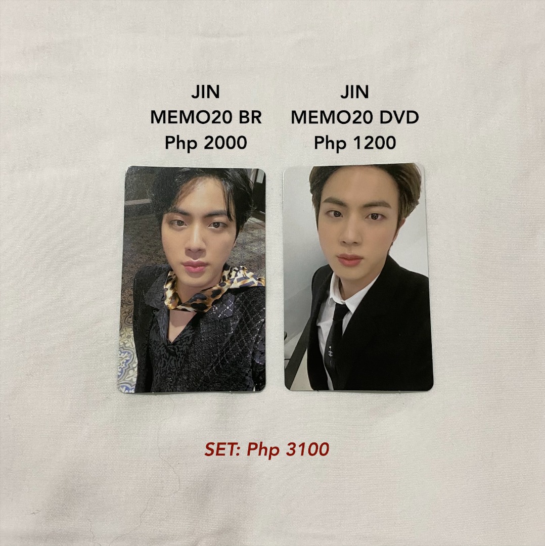 Jin MEMO 20 DVD & BR, Hobbies & Toys, Memorabilia & Collectibles, K-Wave on Carousell