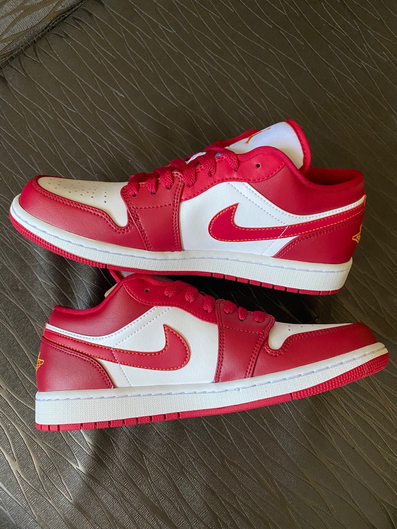 Jordan 1 Low Cardinal Red, Men's Fashion, Footwear, Sneakers on Carousell