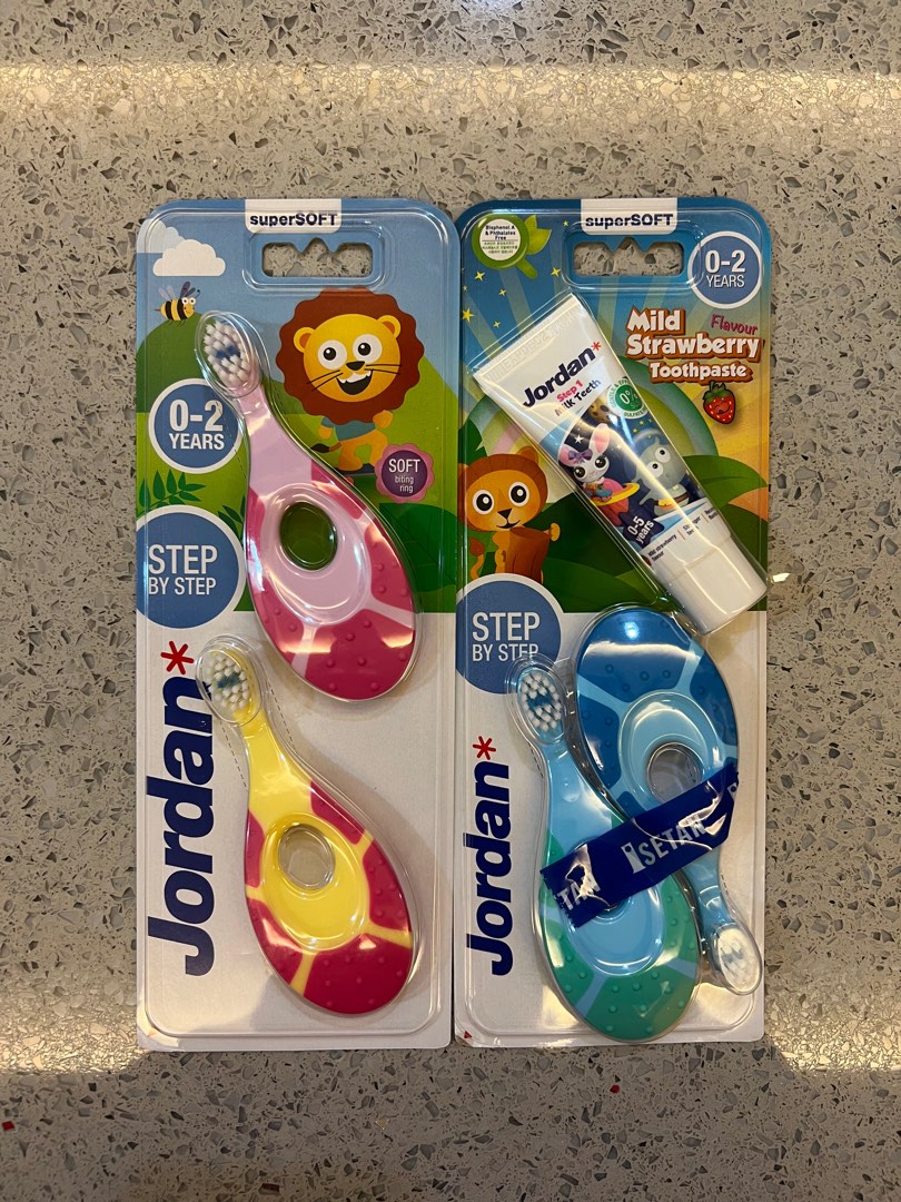 Jordan kids step 1 (0-2years) toothbrush twin pack, Babies & Kids ... Jordan kids step 1 (0-2years) toothbrush twin pack, Babies & Kids ...