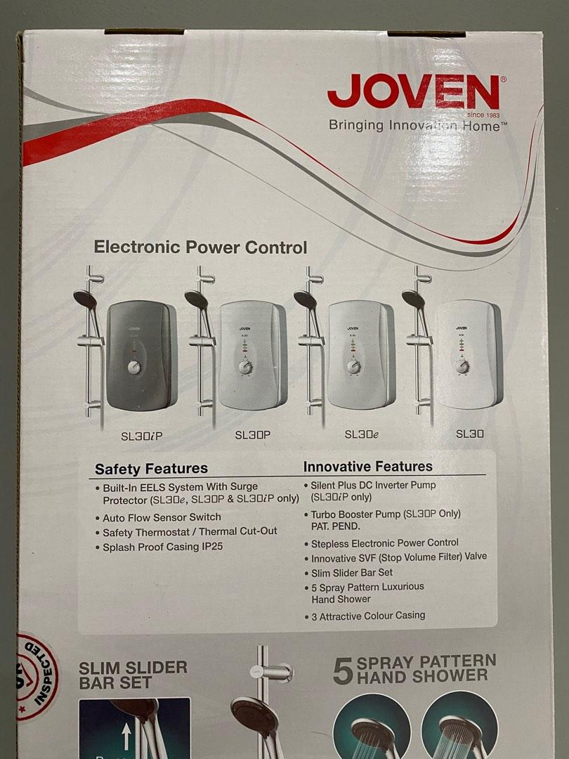 Joven Instant hot shower inverter with pump. (BLACK), TV & Home ...
