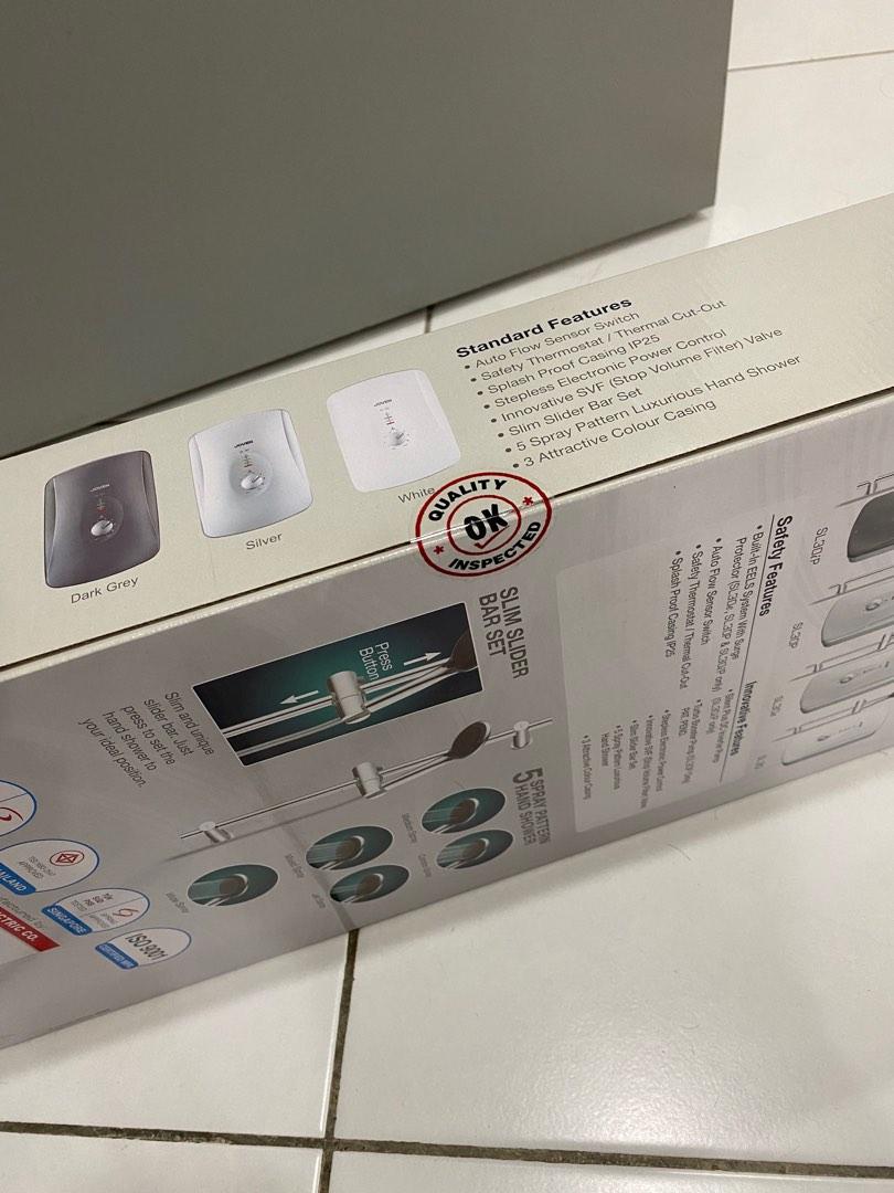 Joven Instant hot shower inverter with pump. (BLACK), TV & Home ...