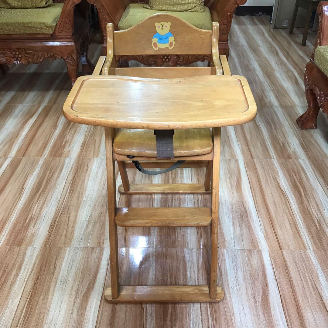 Katoji Japan Wooden High Chair, Babies & Kids, Baby Nursery & Kids ...