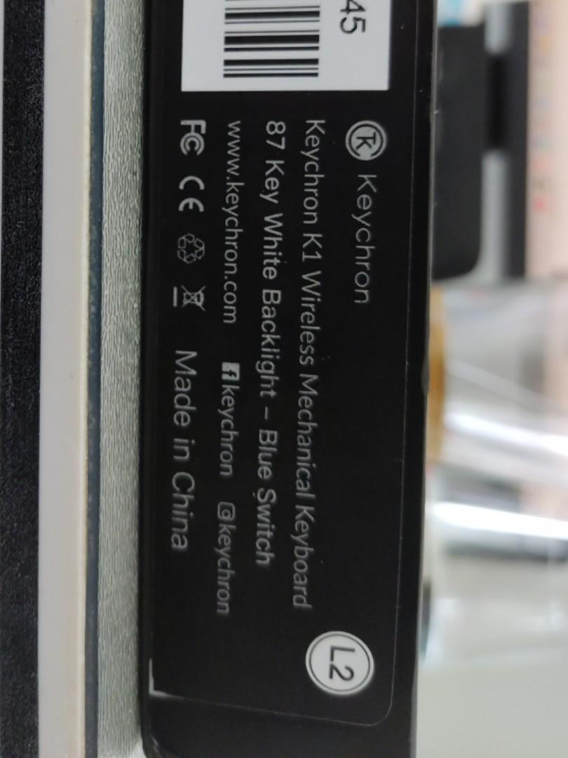 Keychron K1V4 Blue Switch Low Profile Keyboard, Computers & Tech, Parts ...