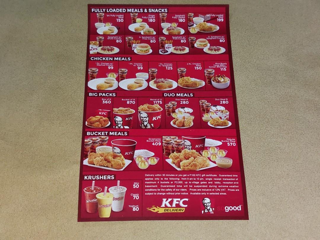 KFC Kentucky Colonel Bucket Meal And Tumbler Print Promo Paper Fly Ad ...