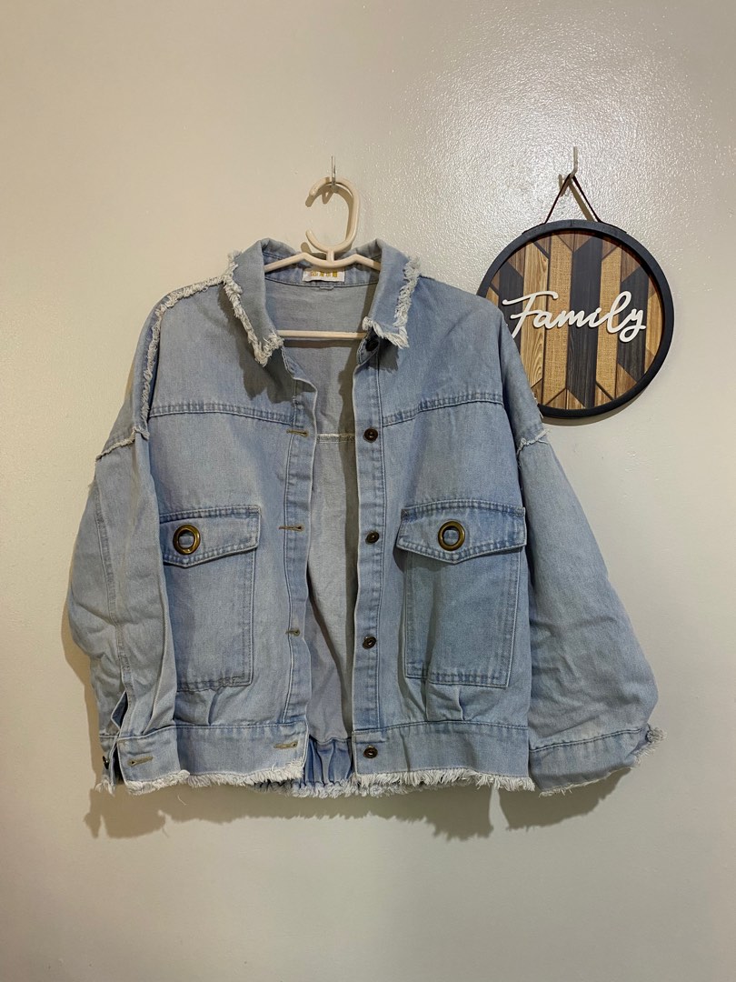 Korean Denim Jacket, Women's Fashion, Coats, Jackets and Outerwear on ...