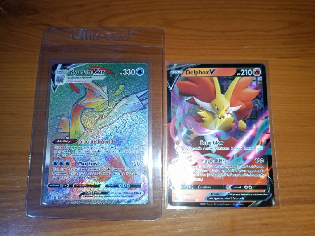 Kyurem Vmax / Delphox V, Hobbies & Toys, Toys & Games on Carousell