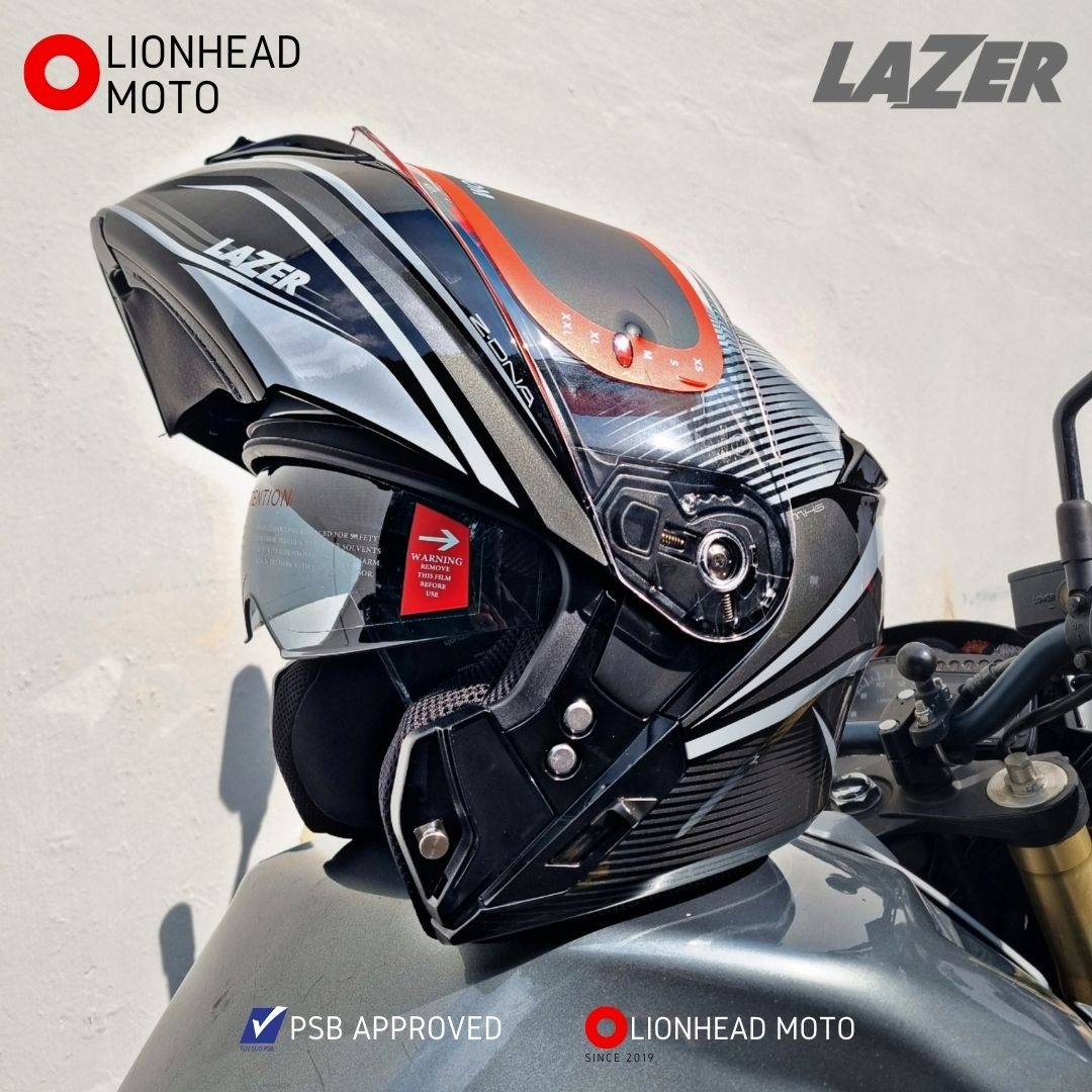 LAZER MODULAR HELMET MH6 FREE DELIVERY PSB APPROVED, Motorcycles ...