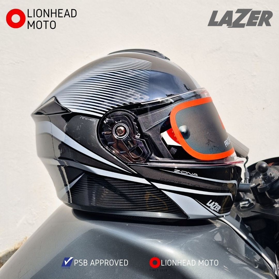 LAZER FULL FACE MODULAR HELMET MH6 FREE DELIVERY PSB APPROVED ...