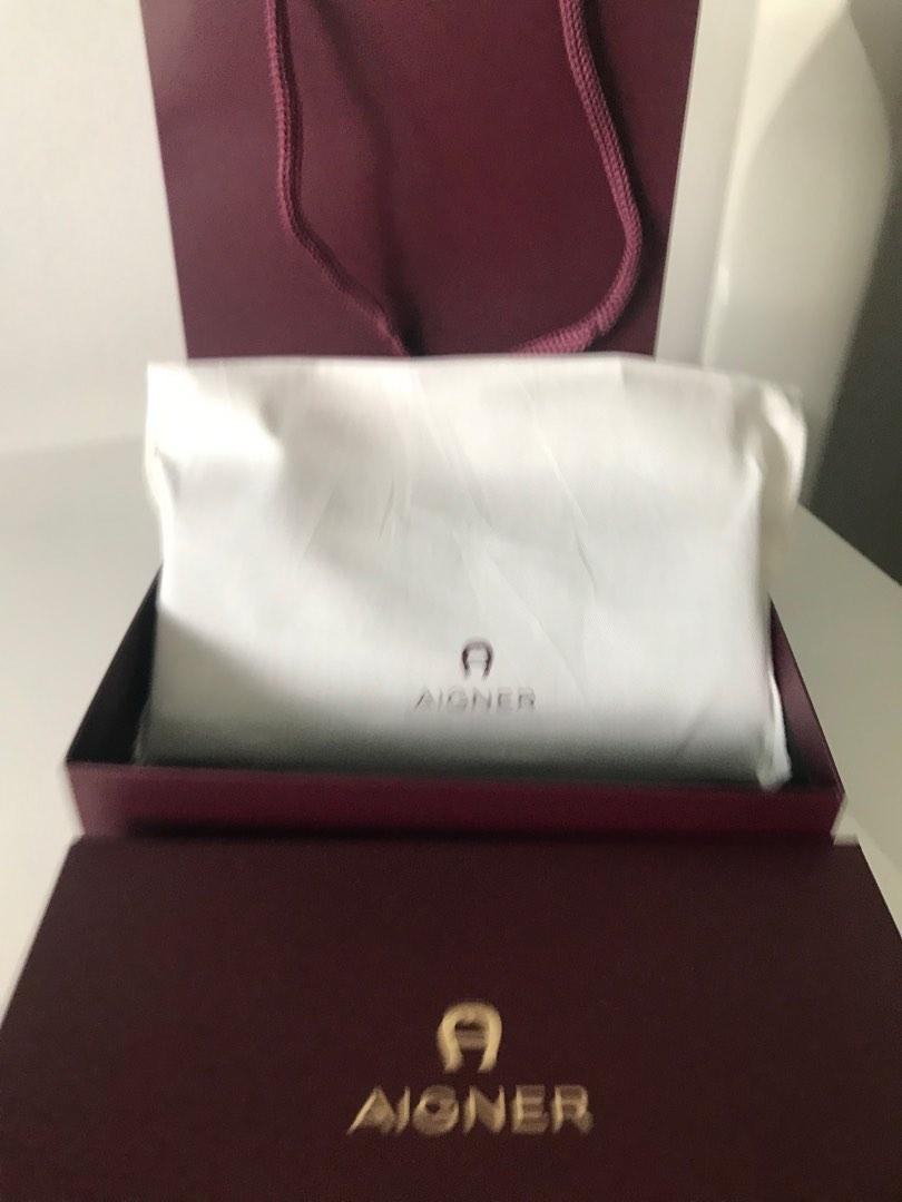 Etienne Aigner Leather 2Tone - card and bank notes long wallet, Luxury ...