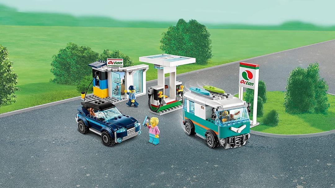 LEGO City Nitro Wheels 60257 Service Station Building Kit (354 Pieces ...