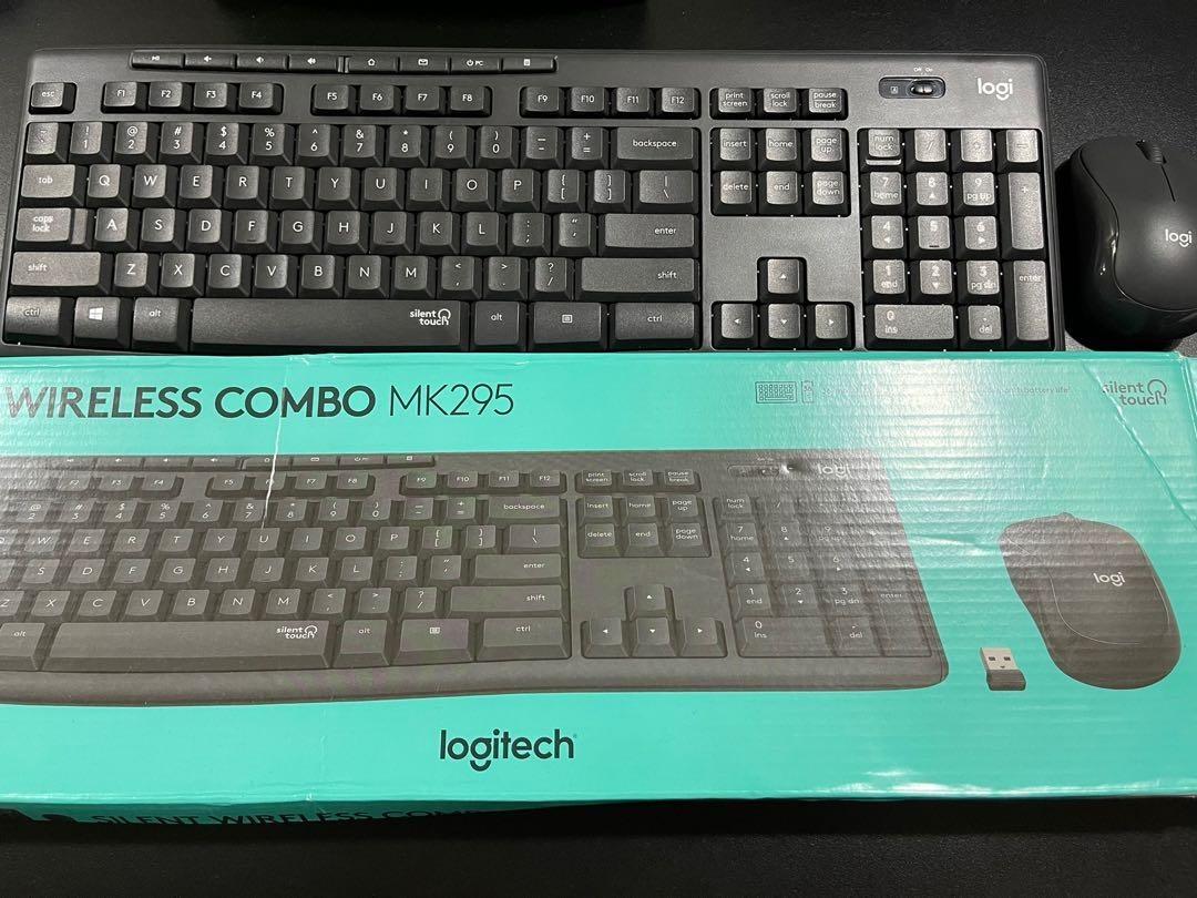 Logitech Mk295 Silent Touch Wireless Keyboard And Mouse Combo Black Computers And Tech Parts