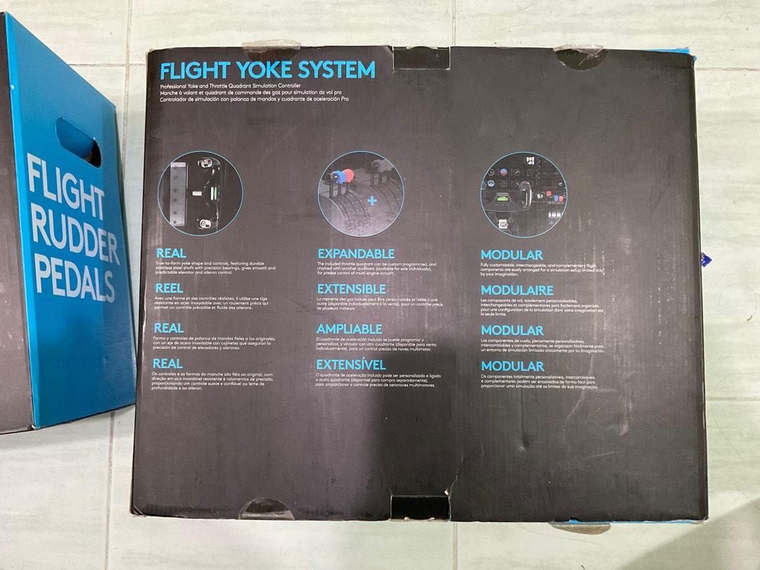 Logitech Yoke and Rudder flight simulator, Computers & Tech, Parts ...
