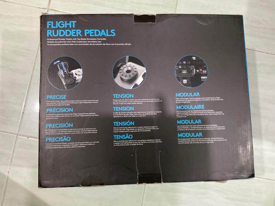 Logitech Yoke and Rudder flight simulator, Computers & Tech, Parts ...