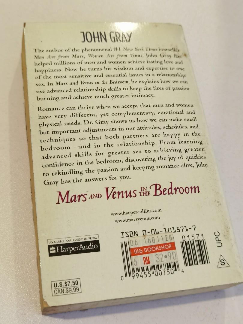 Mars And Venus In The Bedroom Adult John Gray, Hobbies & Toys, Books & Magazines, Storybooks on ...
