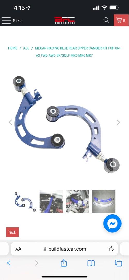 Megan racing camber kit rear golf gti mk 6 7, Car Accessories ...