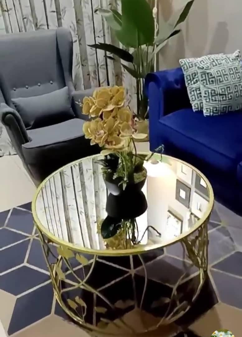 Meja kopi coffee table iron metal viral, Furniture & Home Living ...
