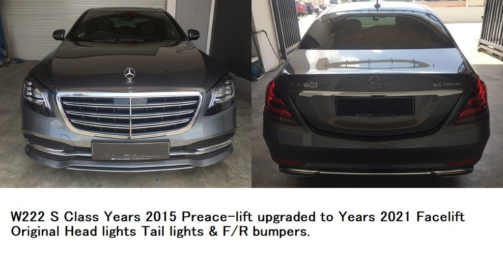 Offer one kit only: Mercedes Benz W222 Preface to face-lift S class ...