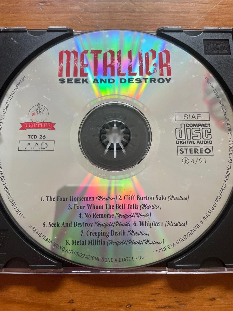 Metallica Seek And Destroy CD (1984 Live In London), Hobbies & Toys ...