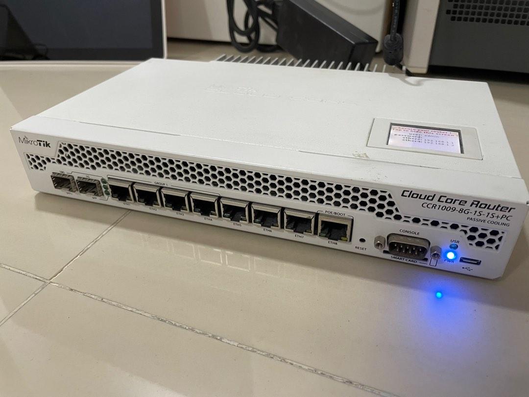 Mikrotik Cloud Core Router CCR1009-8G-1S-1S+PC, Computers & Tech, Parts & Accessories ...