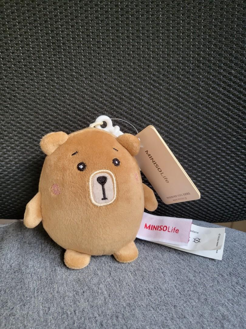 Miniso Bear Keychain, Hobbies & Toys, Toys & Games on Carousell