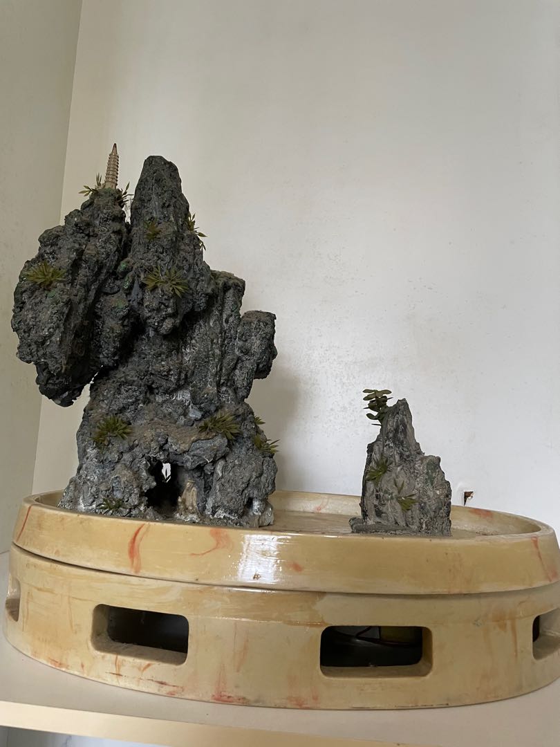 Mountain display with marble base, Furniture & Home Living, Home Decor ...