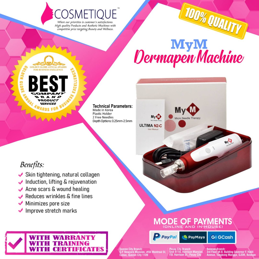MYM Dermapen Machine for Microneedling Treatment, Beauty & Personal ...