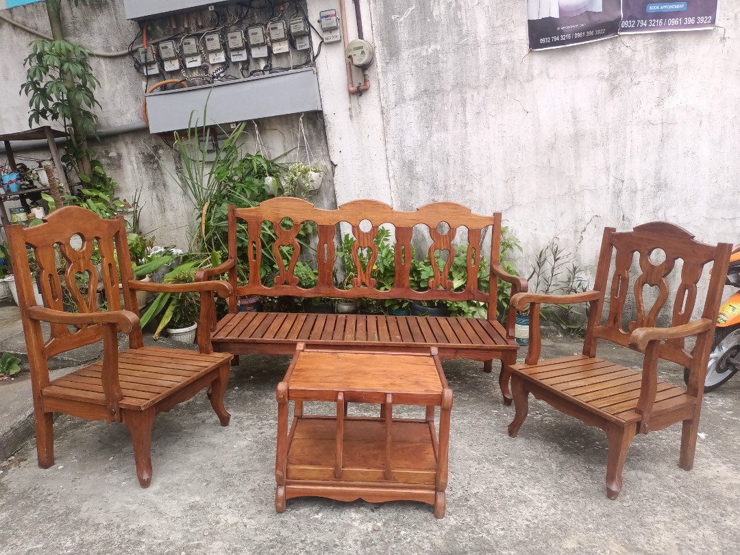 Narra Sala Set, Furniture & Home Living, Furniture, Sofas on Carousell