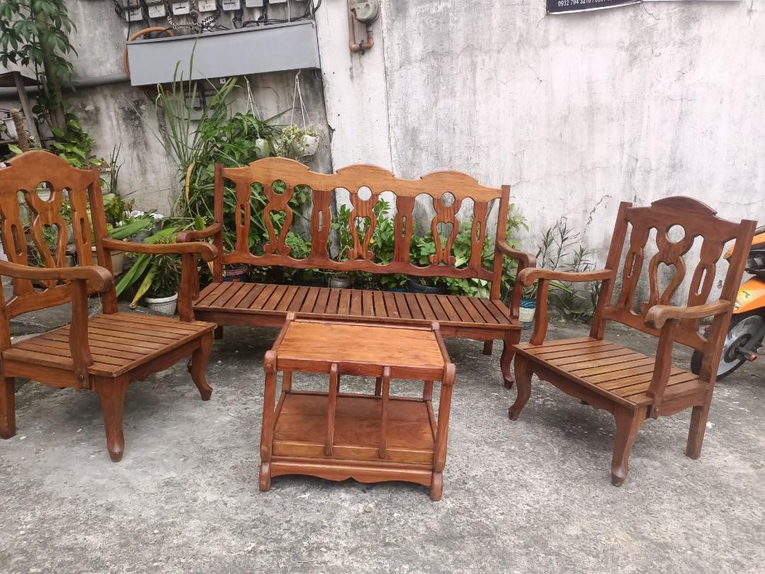 Narra Sala Set, Furniture & Home Living, Furniture, Sofas on Carousell