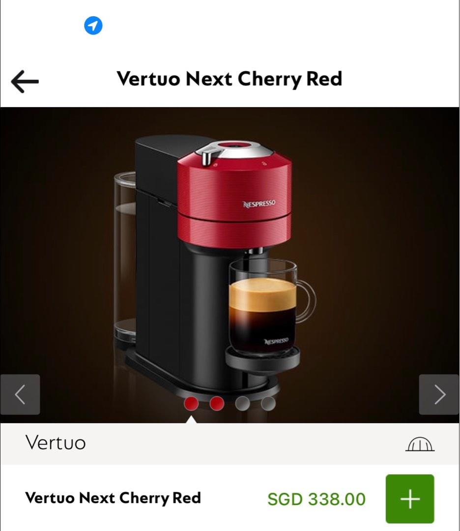 Nespresso Vertuo Next Cherry Red, TV & Home Appliances, Kitchen ...