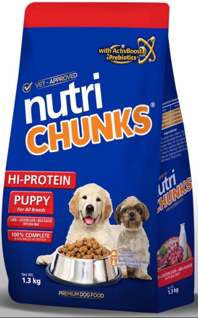 Nutri Chunks Adult/ Puppy for Listo Ganado Pups - 1.3kg pack, Pet ...