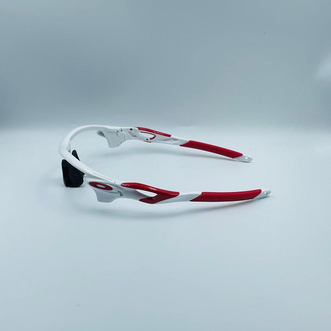 Oakley Radarlock (A) Polished White Red frame only, Men's Fashion ...