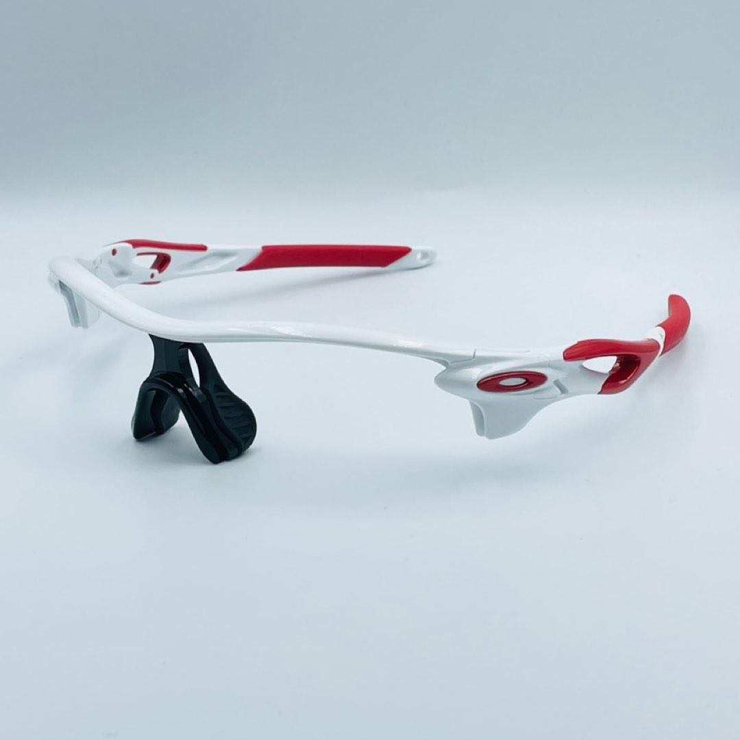Oakley Radarlock (A) Polished White Red frame only, Men's Fashion ...
