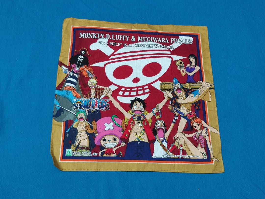 One Piece Luffy & Mugiwara Pirates Anime Handkerchief, Hobbies & Toys ...